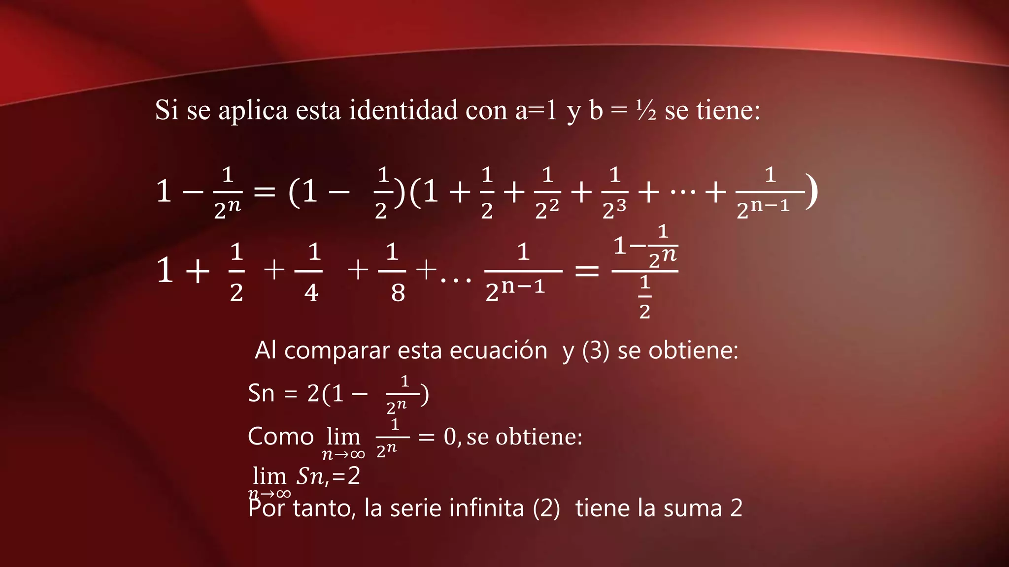 Series Infinitas, series de potencias y criterios de convergencia. | PPTX