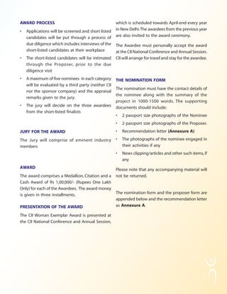 CII Woman Exemplar Award | PDF | Email | Internet