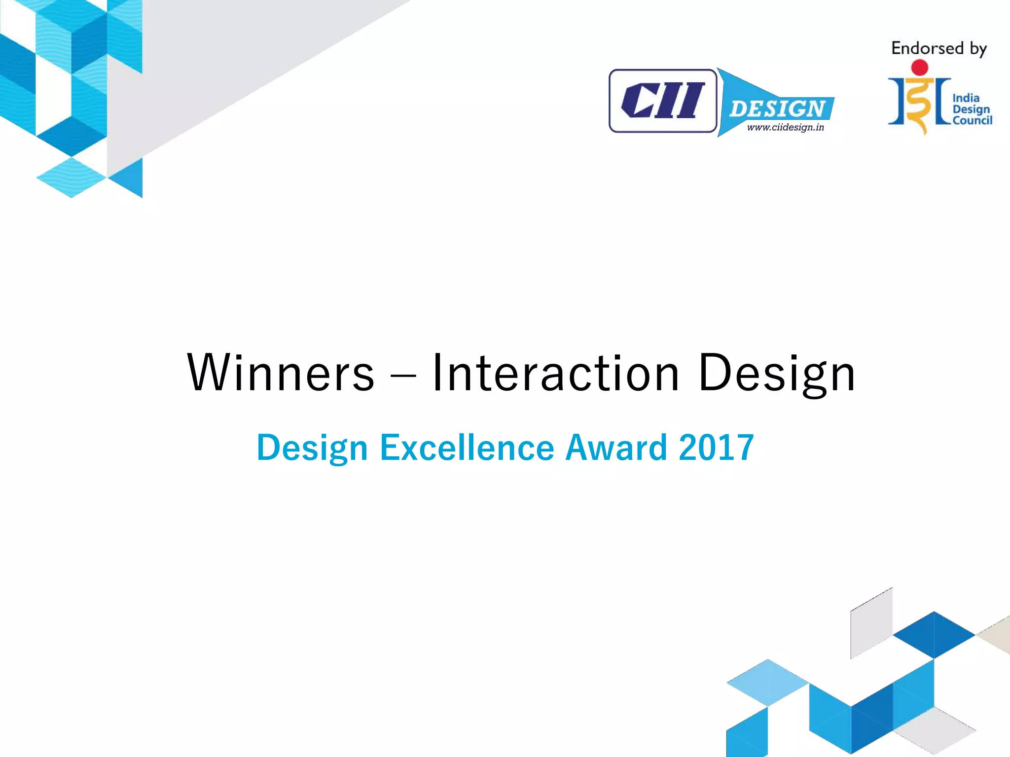 Cii design excellence-award-winners-2017 | PDF