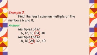 Ciii. lesson-4-least-common-multiple | PPT