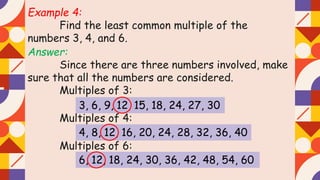 Ciii. lesson-4-least-common-multiple | PPT