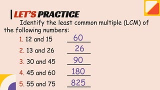 Ciii. lesson-4-least-common-multiple | PPT