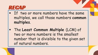 Ciii. lesson-4-least-common-multiple | PPT