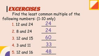 Ciii. lesson-4-least-common-multiple | PPT