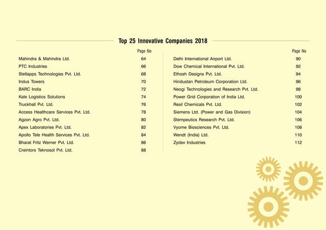 Cii Industrial Innovation Award Compendium 2017-18 | PDF