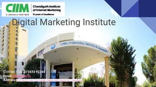 CIIM Chandigarh | PPTX | Business | Business and Finance