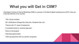 CIIM Chandigarh | PPTX | Business | Business and Finance