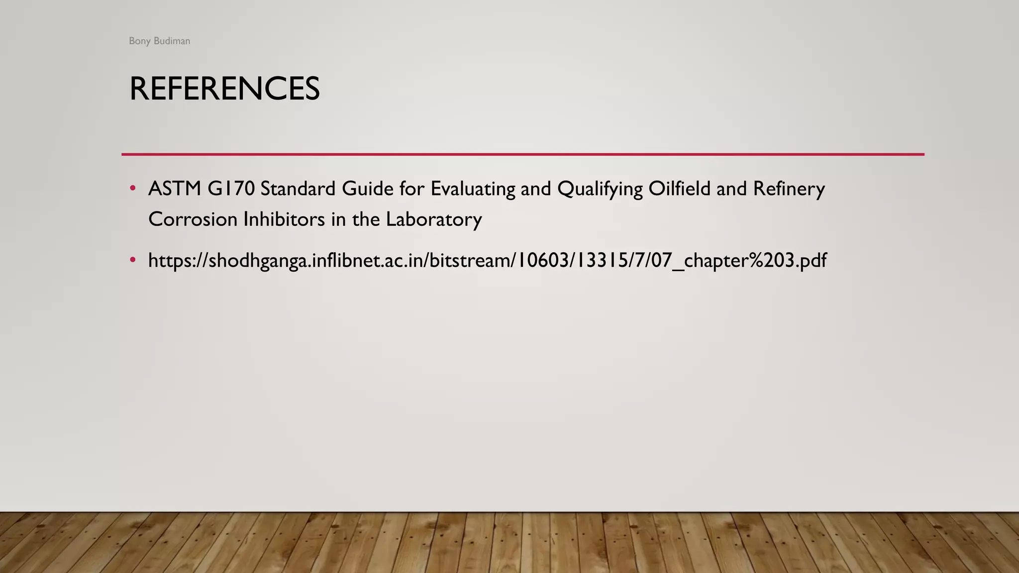 Corrosion inhibitor selection | PDF