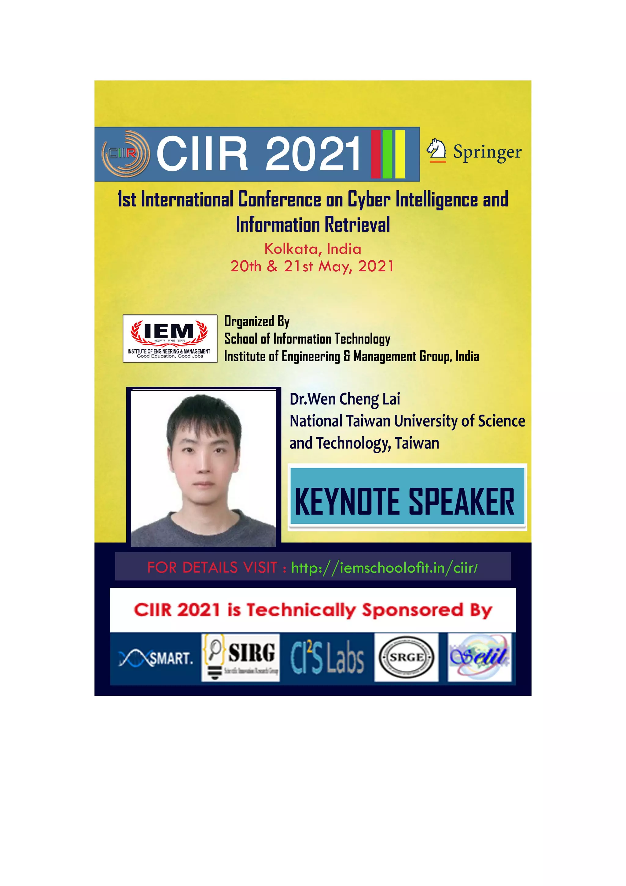 賴文政博士 (CIIR 2021) | PDF