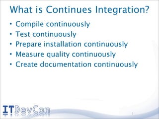 Continues Integration | PPT