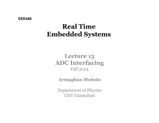 ADC Interfacing with pic Microcontrollert | PPT