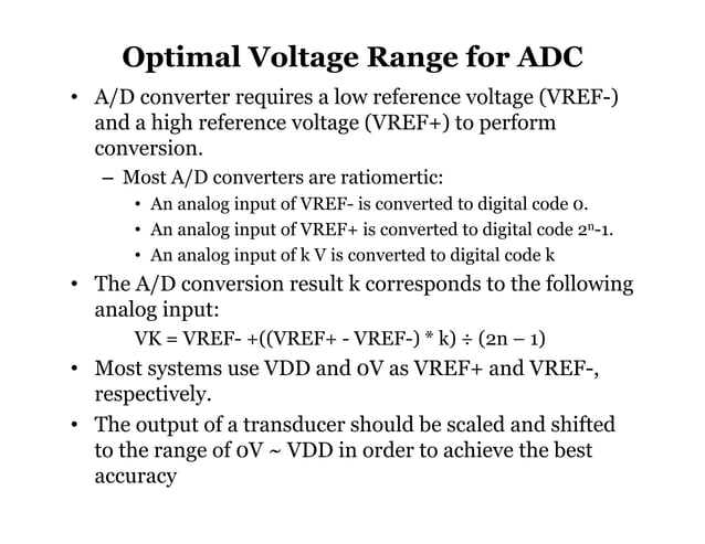 ADC Interfacing with pic Microcontrollert | PPT