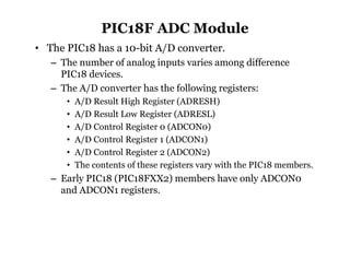ADC Interfacing with pic Microcontrollert | PPT