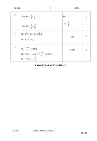 SPM Trial Kedah 2017 - Paper 1 Skema | PDF