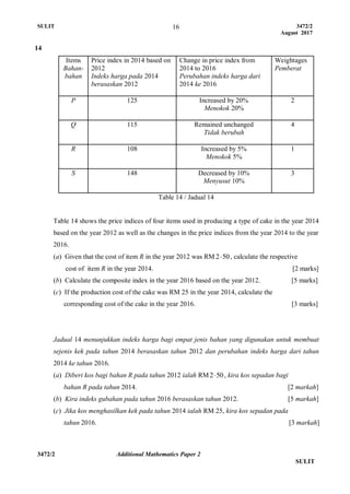 Kertas Percubaan SPM Kedah add-maths p2 2017 | PDF