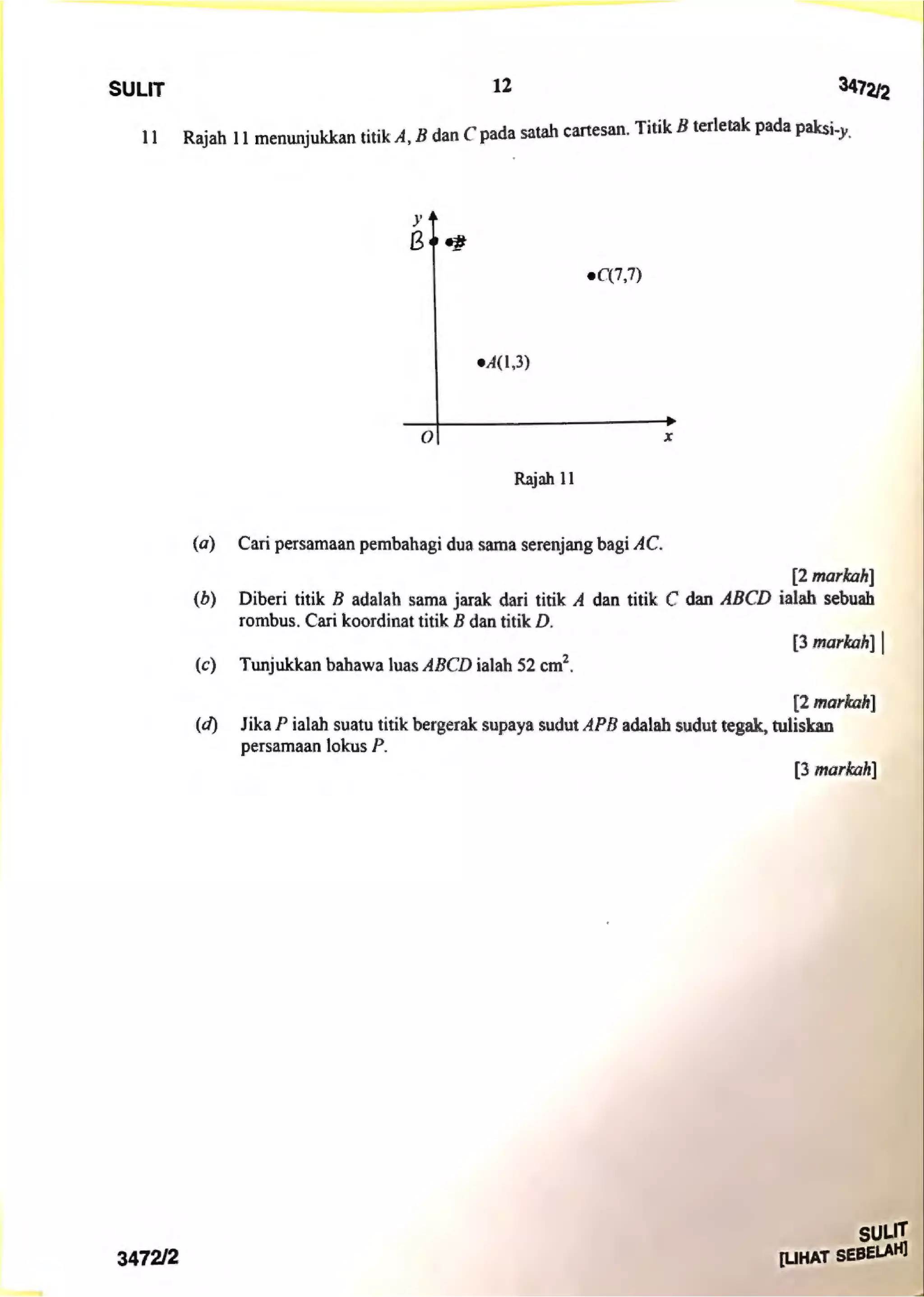 Kertas Percubaan SPM Add Maths Kelantan 2017 (Paper 2) | PDF