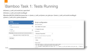 API automation with JMeter + Bamboo CI | PPTX