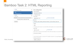 API automation with JMeter + Bamboo CI | PPTX