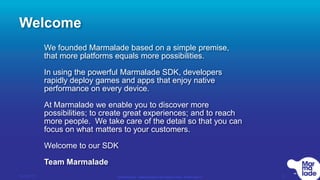 Marmalade: more platforms, more possibilities | PPTX | Operating ...