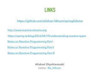 Spring framework 5: New Core and Reactive features | PPT