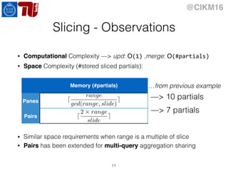 Aggregate Sharing for User-Define Data Stream Windows | PPT
