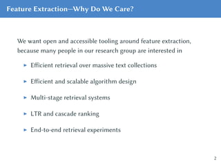 Feature Extraction for Large-Scale Text Collections | PDF