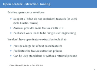 Feature Extraction for Large-Scale Text Collections | PDF