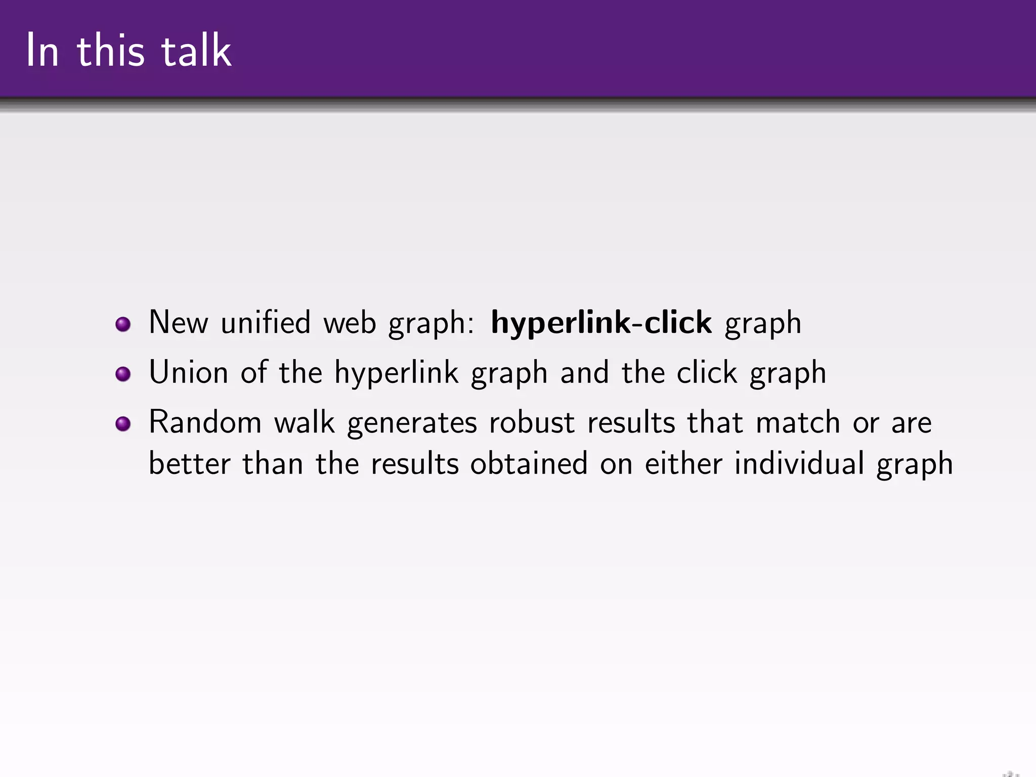 Dr. Searcher and Mr. Browser: A unified hyperlink-click graph | PDF