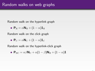 Dr. Searcher and Mr. Browser: A unified hyperlink-click graph | PPT