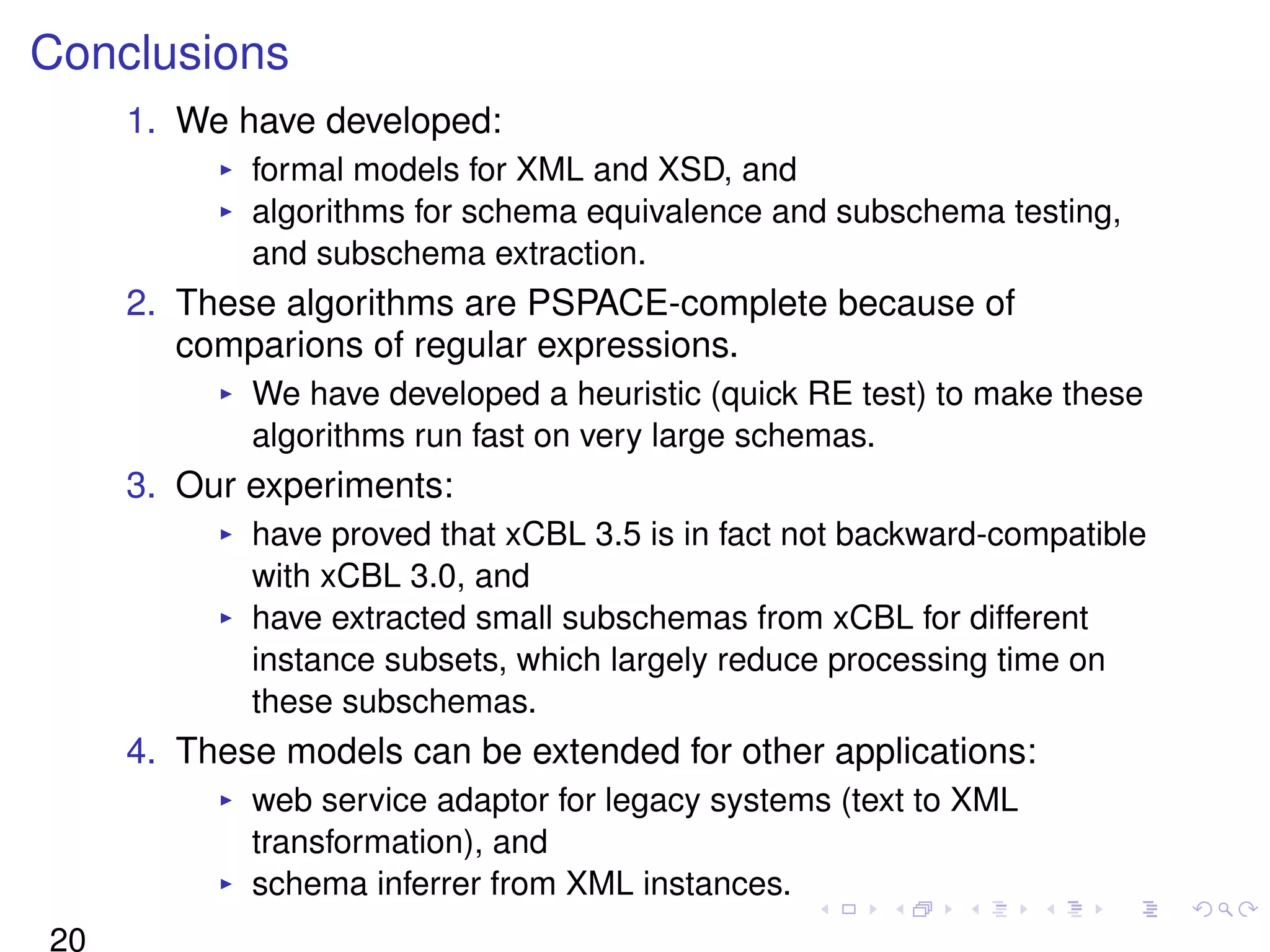 Xml Schema Computations Schema Compatibility Testing And Subschema Extraction Ppt