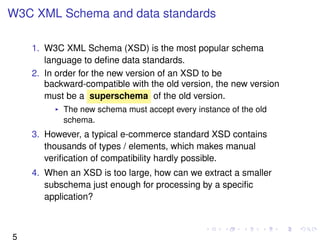 XML Schema Computations: Schema Compatibility Testing and Subschema ...