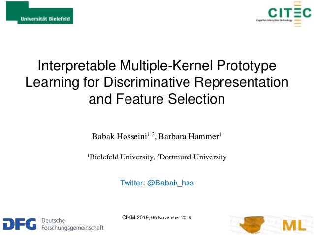 Interpretable Multiple Kernel Prototype Learning For Discriminative R