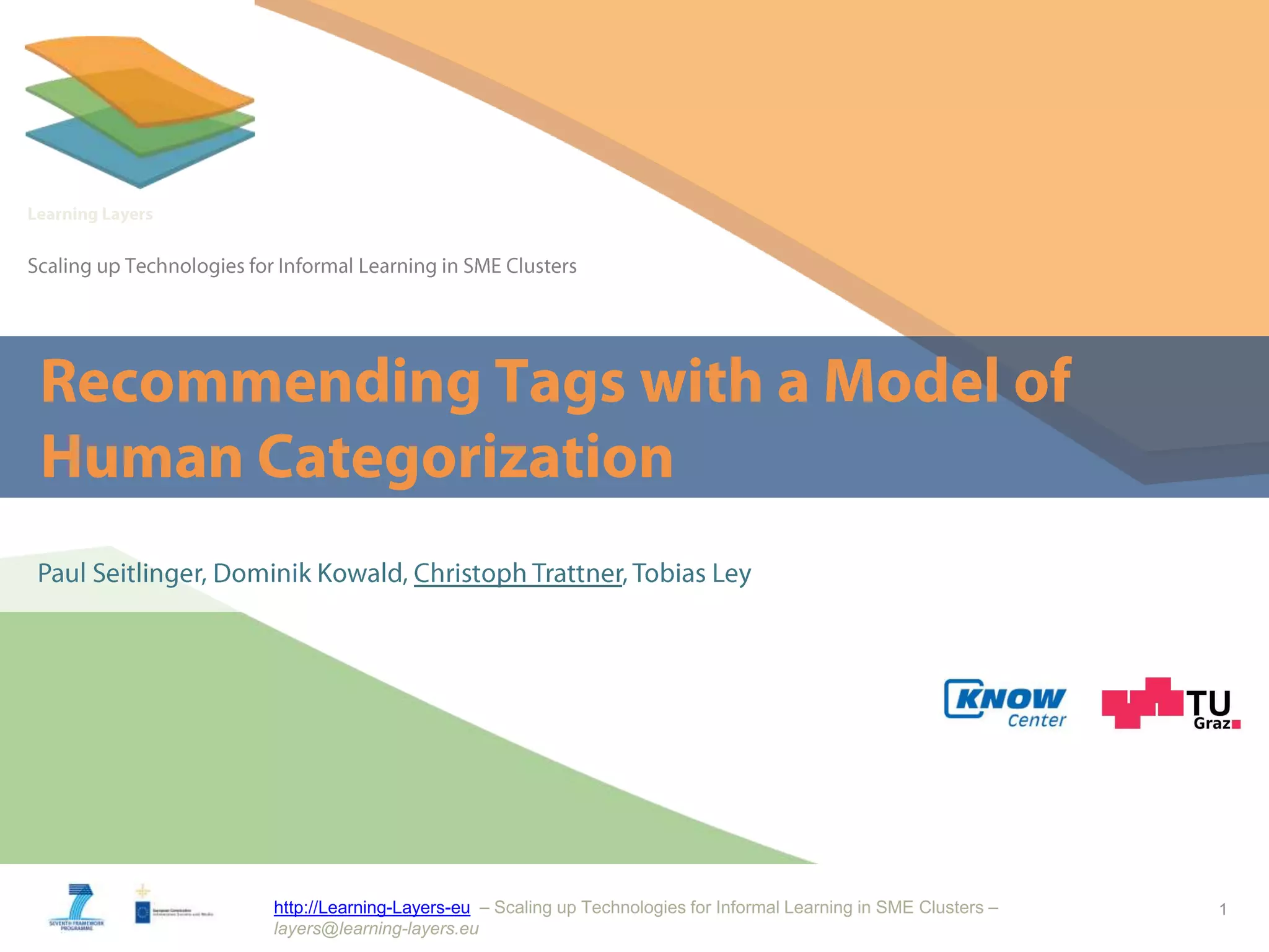 Recommending Tags with a Model of Human Categorization | PPT