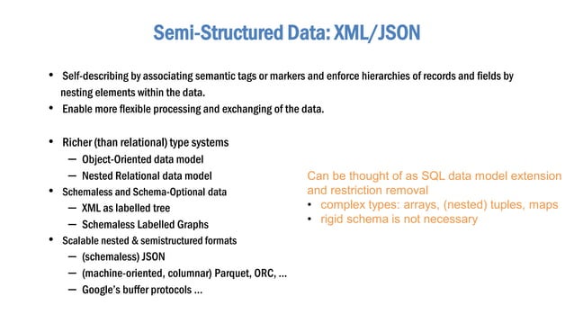 Multi Model Data Query Languages And Processing Paradigms Ppt