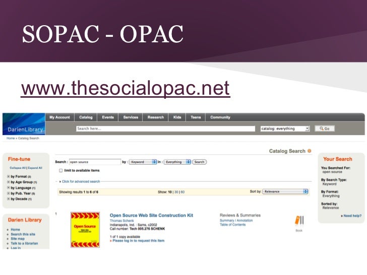 Open Source Tools for Libraries