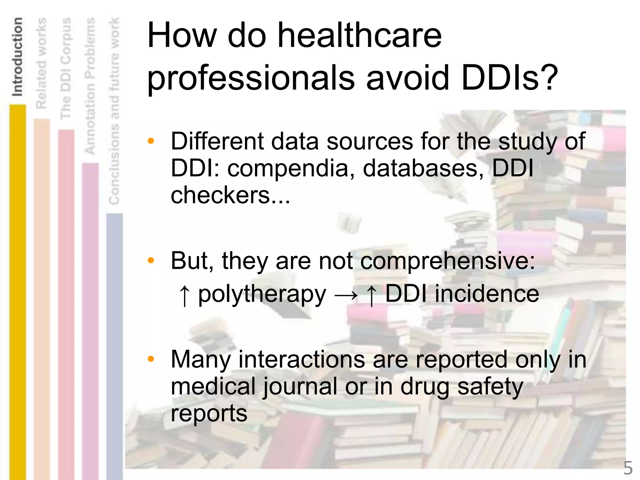 The DDI (Drug-Drug Interaction) Corpus | PPTX | Chemistry | Science