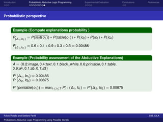 Probabilistic Abductive Logic Programming using Possible Worlds | PDF | Programming Languages ...