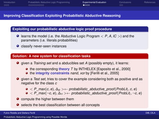 Probabilistic Abductive Logic Programming using Possible Worlds | PDF | Programming Languages ...