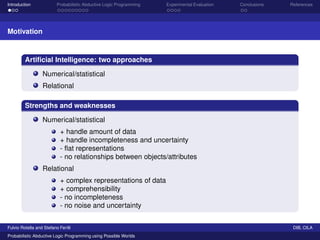 Probabilistic Abductive Logic Programming using Possible Worlds | PDF | Programming Languages ...