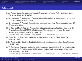Probabilistic Abductive Logic Programming using Possible Worlds | PDF | Programming Languages ...