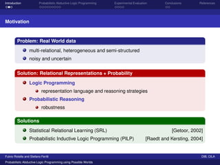 Probabilistic Abductive Logic Programming using Possible Worlds | PDF | Programming Languages ...