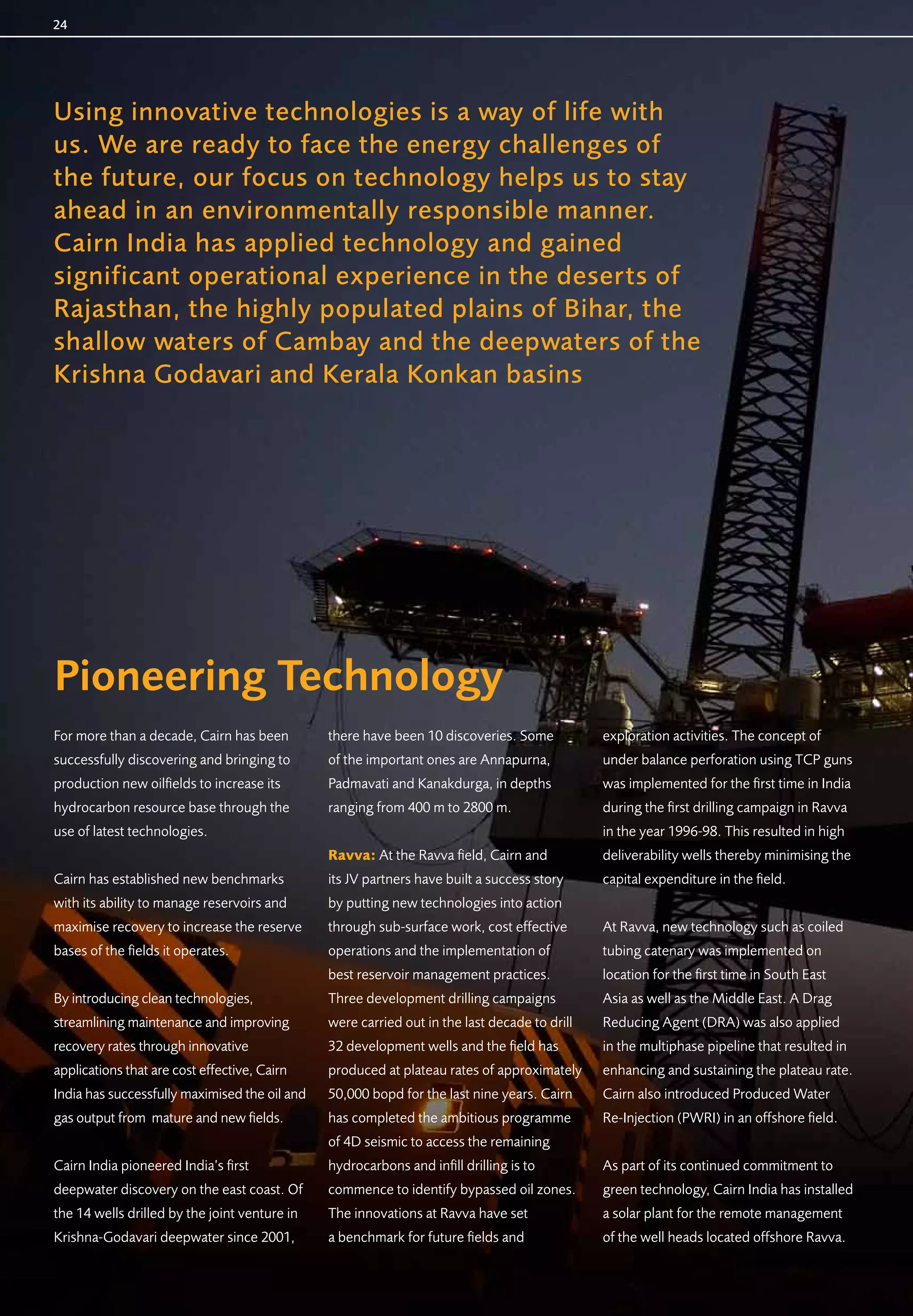 Cairn India Limited Corporate Brouchure | PDF