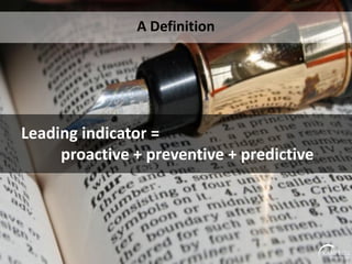 EHS Leading Indicators, from Defining to Designing | PDF | Business ...