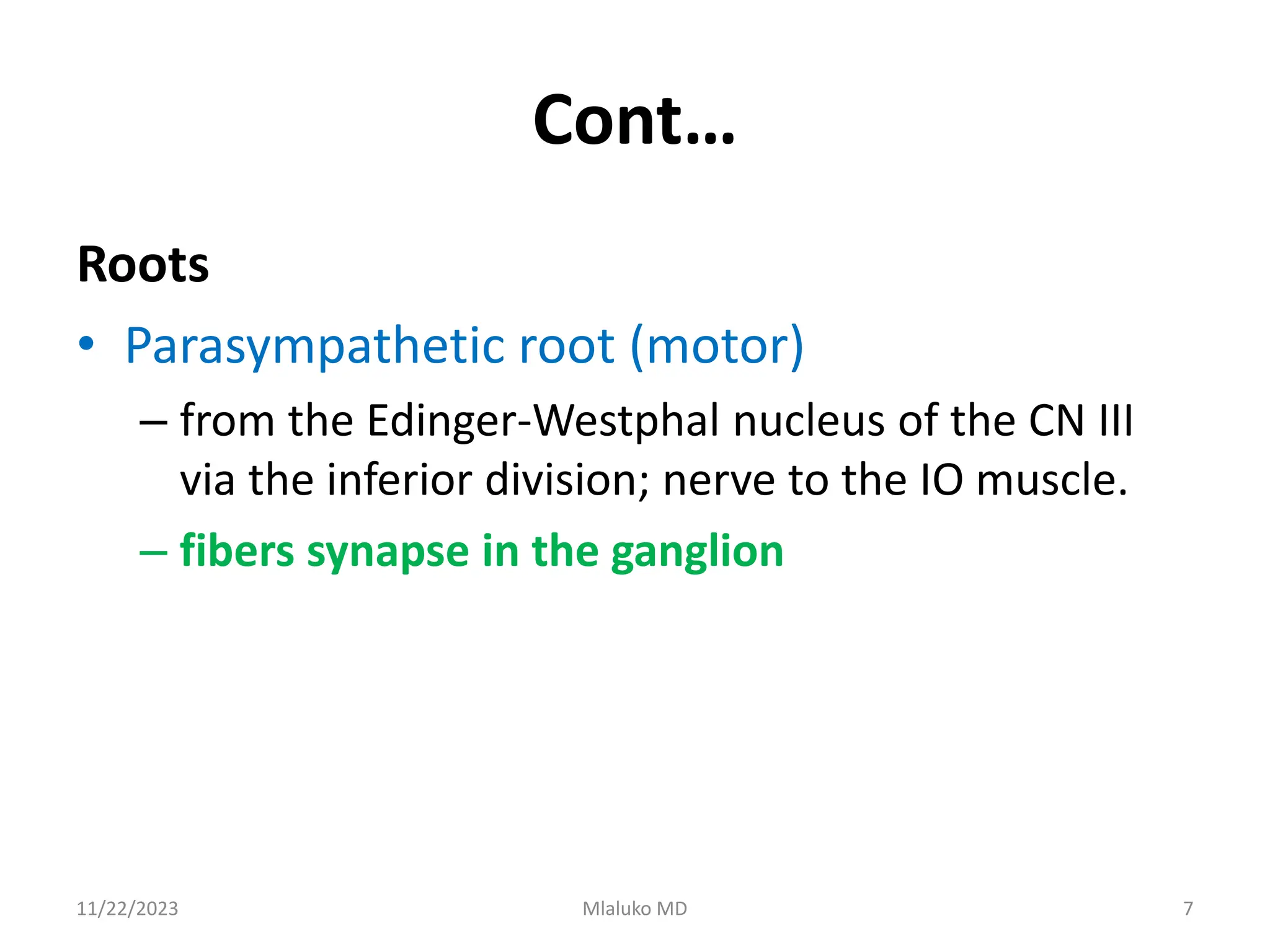 CILIARY GANGLION. MUK.pptx