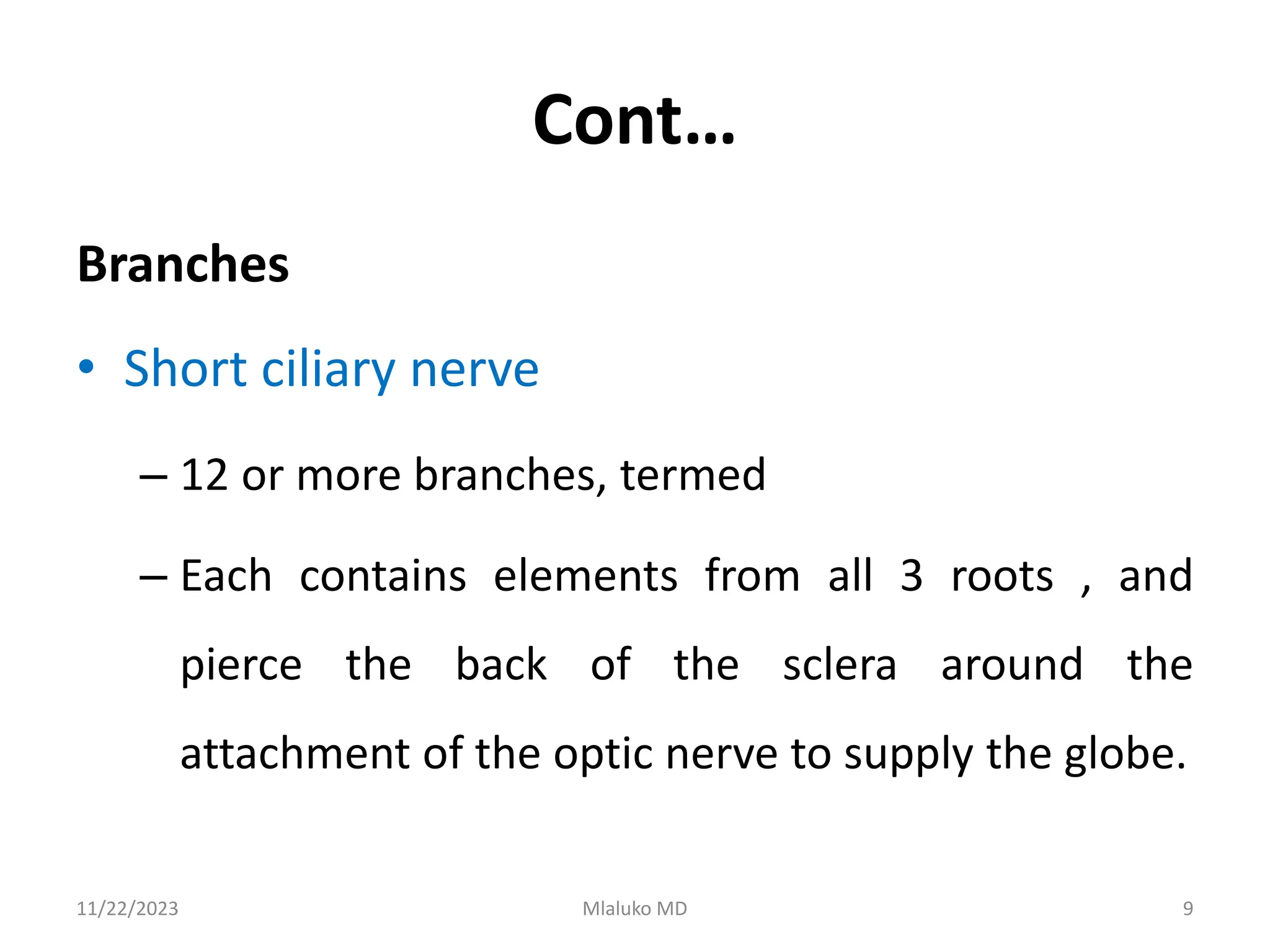 CILIARY GANGLION. MUK.pptx