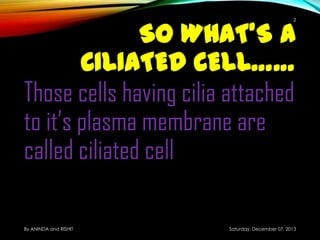 Ciliated cell | PPTX