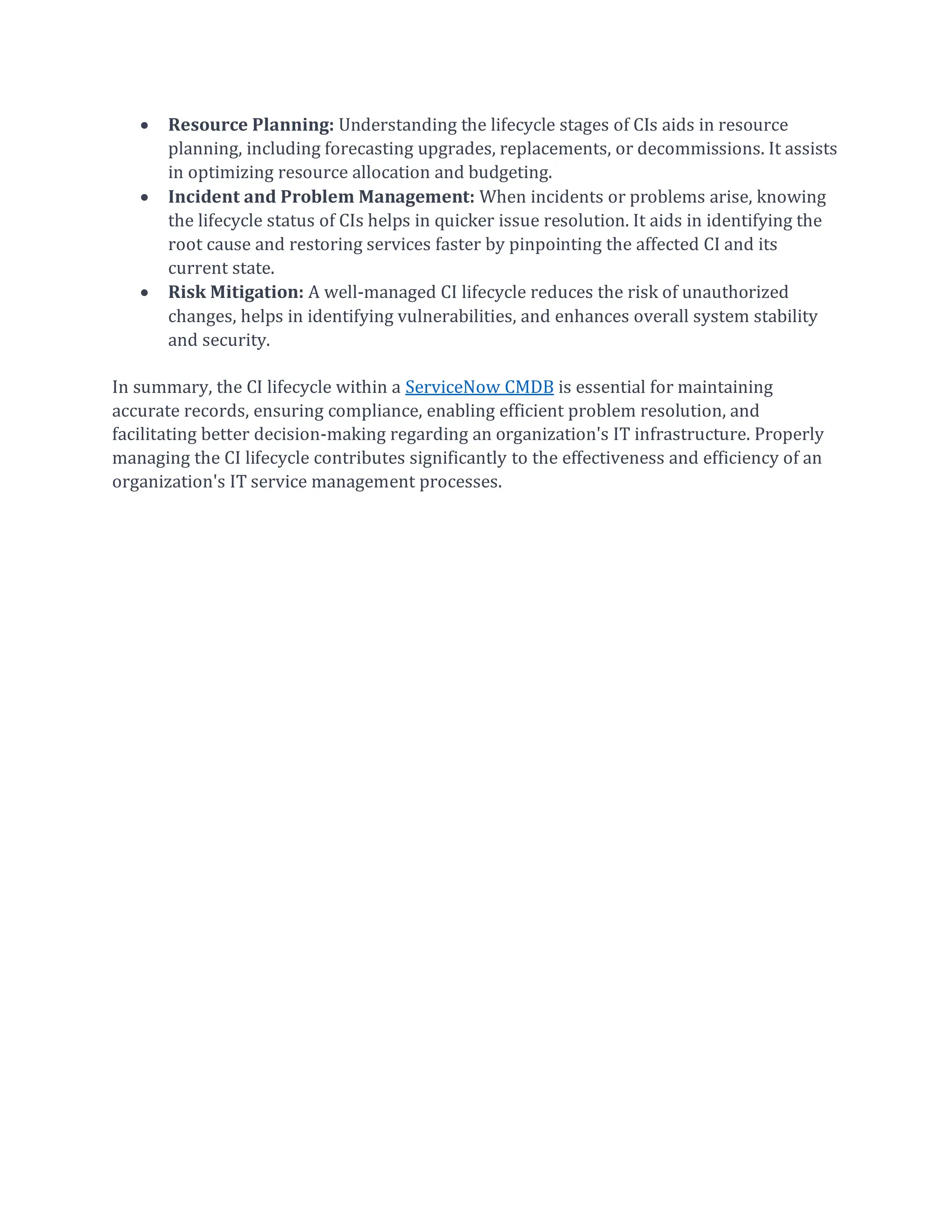 CI lifecycle in ServiceNow CMDB and its importance..pdf