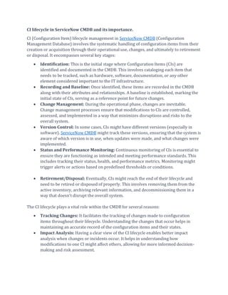 CI lifecycle in ServiceNow CMDB and its importance..pdf