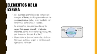 Cilindro, cono y esfera | PPTX