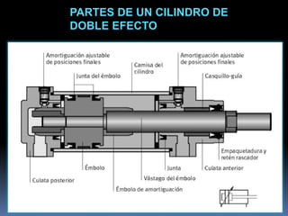 Cilindro hidráulico de doble efecto | PPT